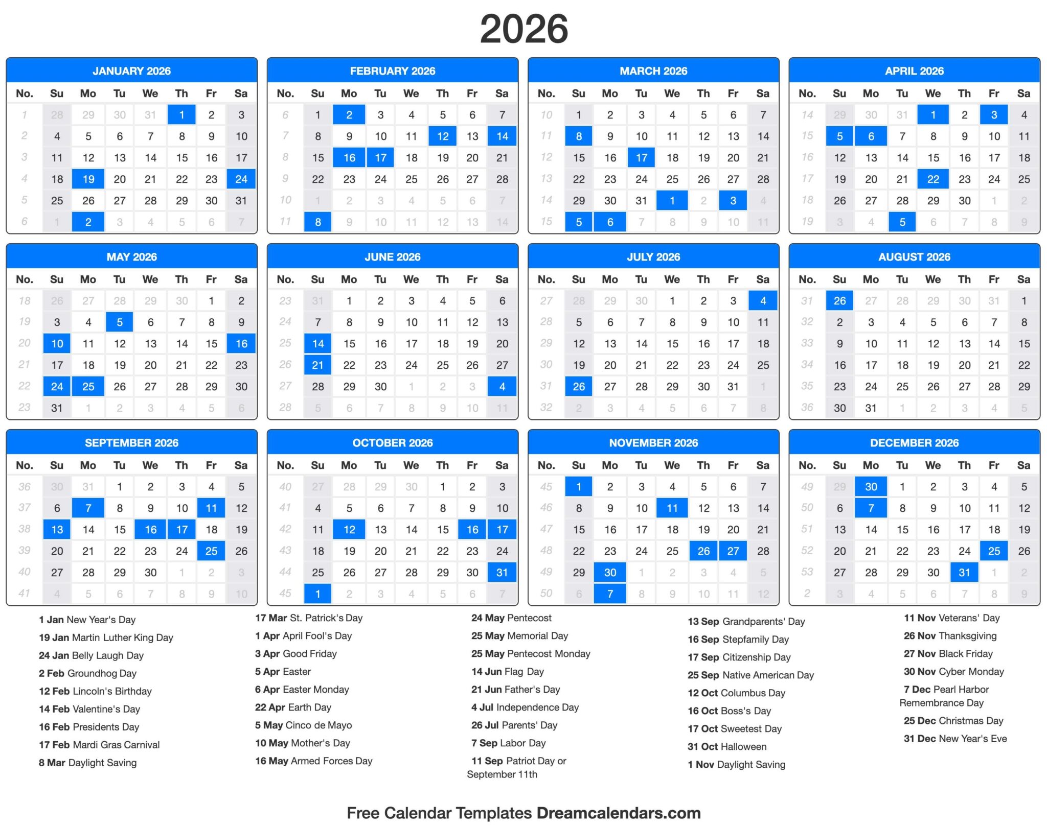 2026 Government Calendar Printable - calendar.sorteasport.com