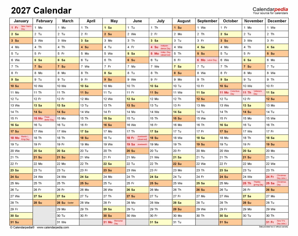 Printable 2027 And 2027 Calendar - calendar.sorteasport.com
